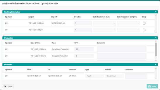 Shop Floor Data Capture with Access Supply Chain: v1.1.0 Release Notes