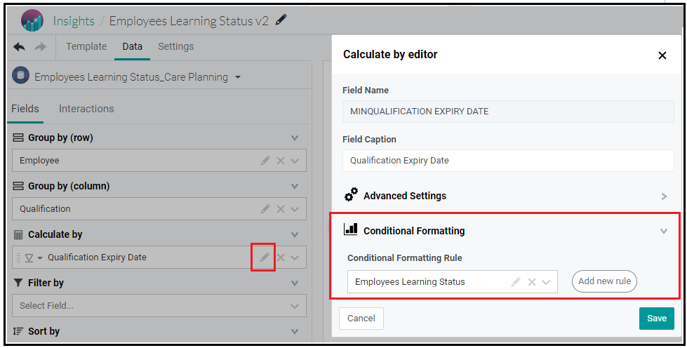 Access Analytics: Conditional Formatting