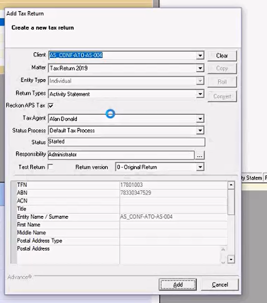 Access APS: How to create and lodge SBR Activity Statements in APS Tax ...