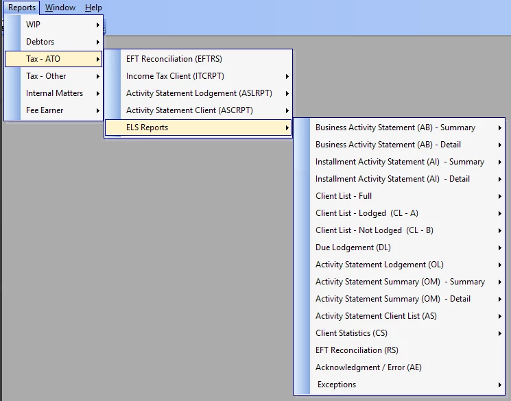 Access APS: Steps to request and view SBR Tax Agent Reports