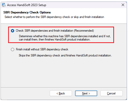 Access HandiSoft: Installations and Rollovers instructions