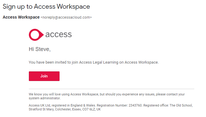 Access Health & Safety: Logging in to Workspace for the first time ...