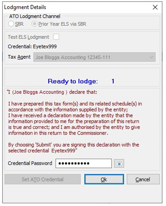 Access HandiSoft (HandiTax): How to lodge Prior Year ELS returns via ...