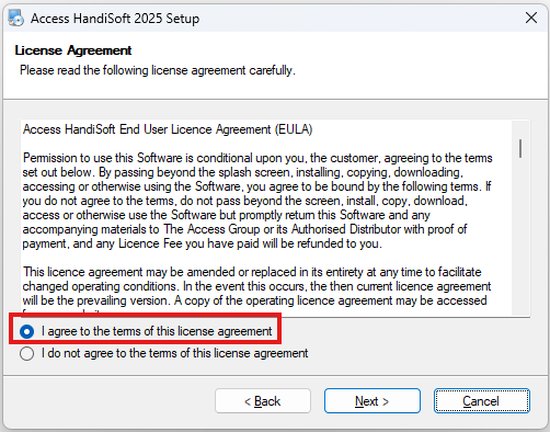 Access HandiSoft: Installations and Rollovers instructions